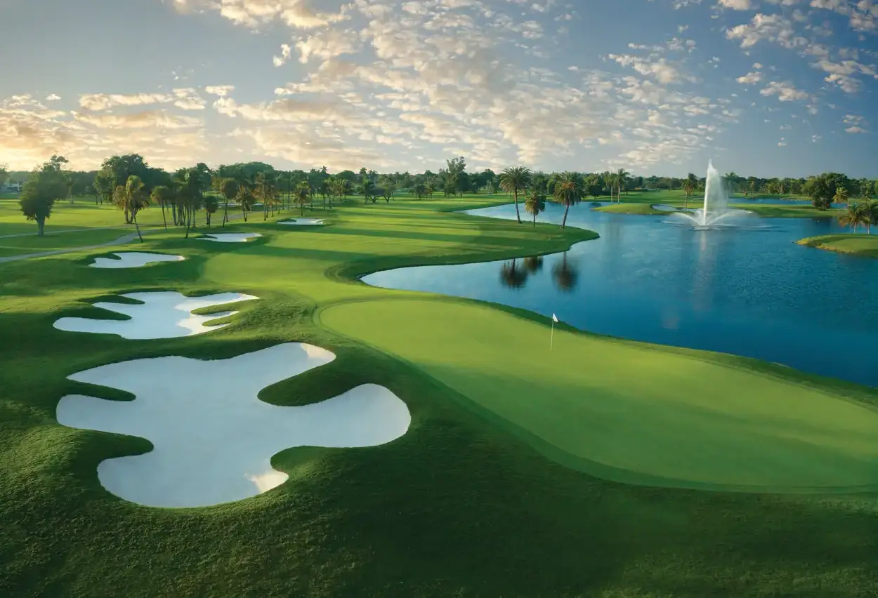 Blue Monster Green Fairway